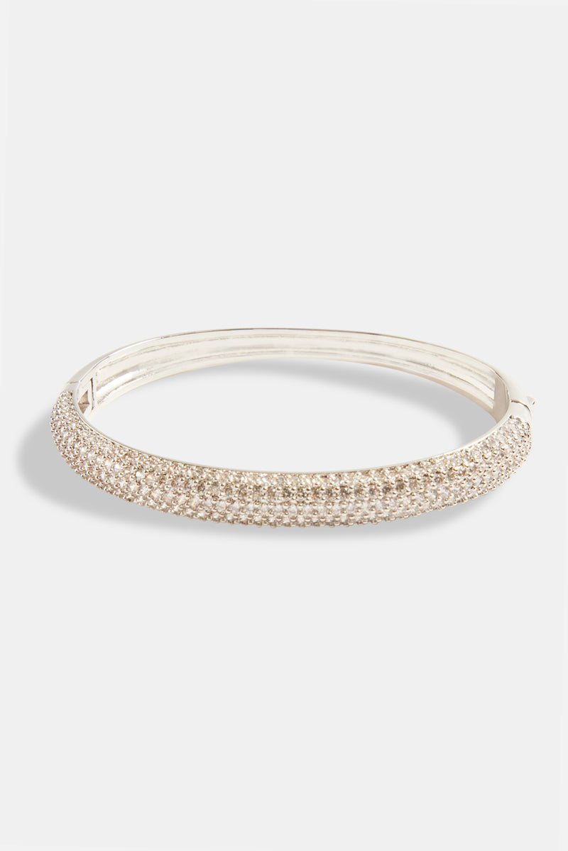 8mm Iced CZ Pave Bangle | Mens Bracelets | Shop Bangles at CERNUCCI.COM ...