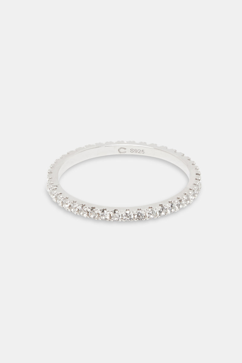 2mm 925 Clear CZ Tennis Ring | Mens Rings | Shop Tennis Rings at CERNUCCI.COM – Cernucci