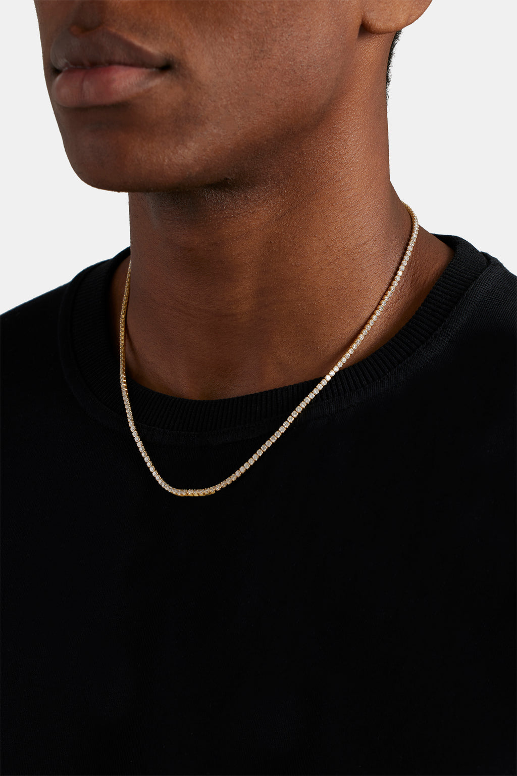 2.5mm Micro Tennis Chain - Gold – Cernucci