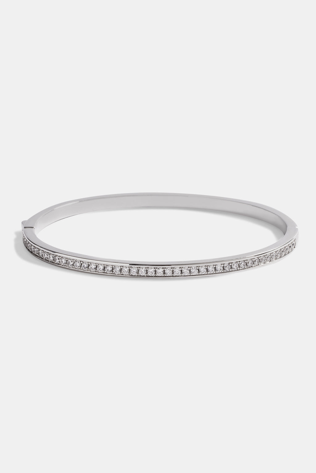 4mm Iced CZ Polished Bangle | Mens Bracelets | Shop Bangles at CERNUCCI ...