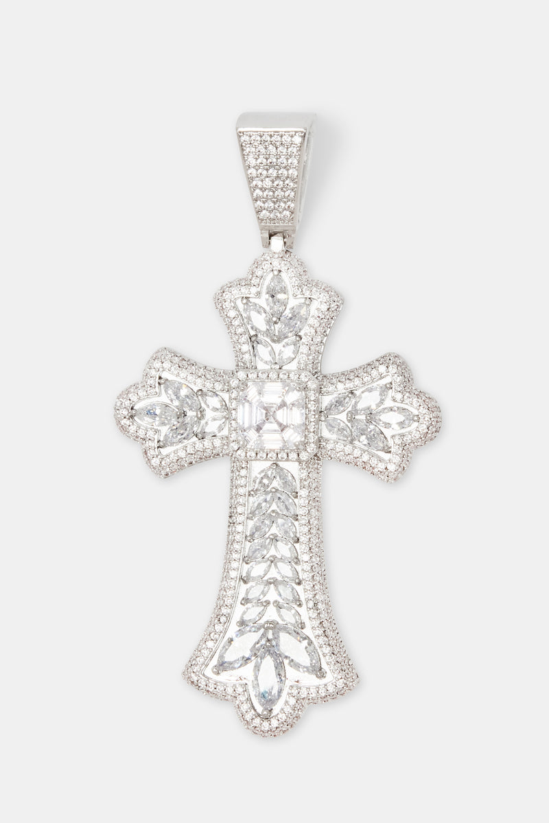 75mm Iced Pear CZ Large Cross | Womens Bundles | Shop Pendant with ...