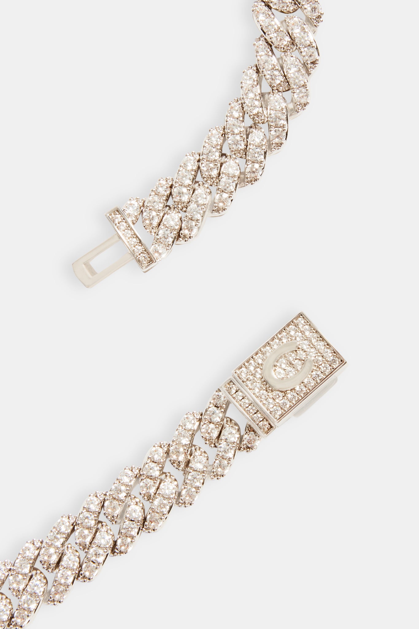 8mm Iced Blue CZ Floral Prong Chain | Womens Chains | Shop Prong Chains ...
