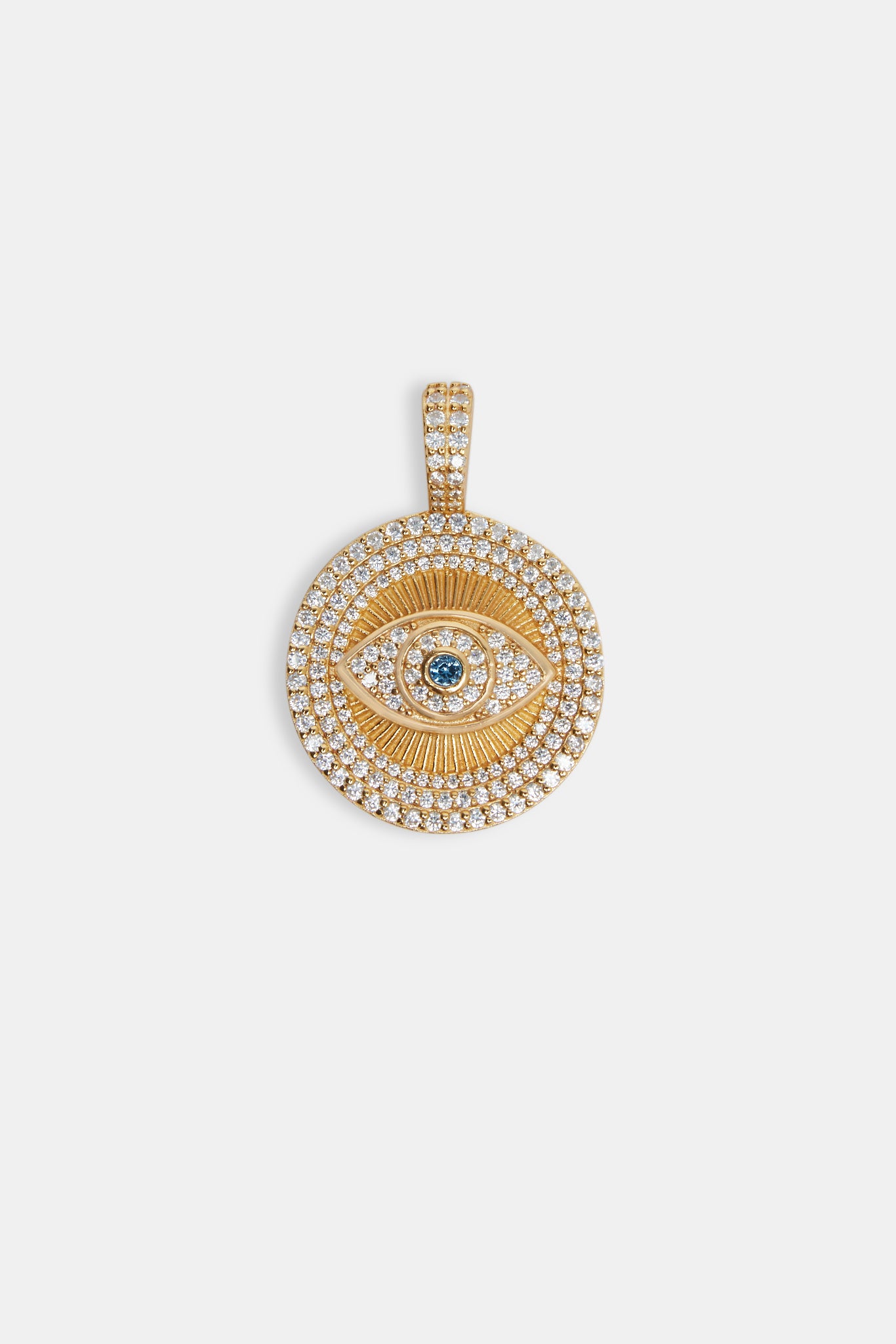 925 Eye Pendant - Gold | Mens Pendants | Shop Motif Pendants at ...
