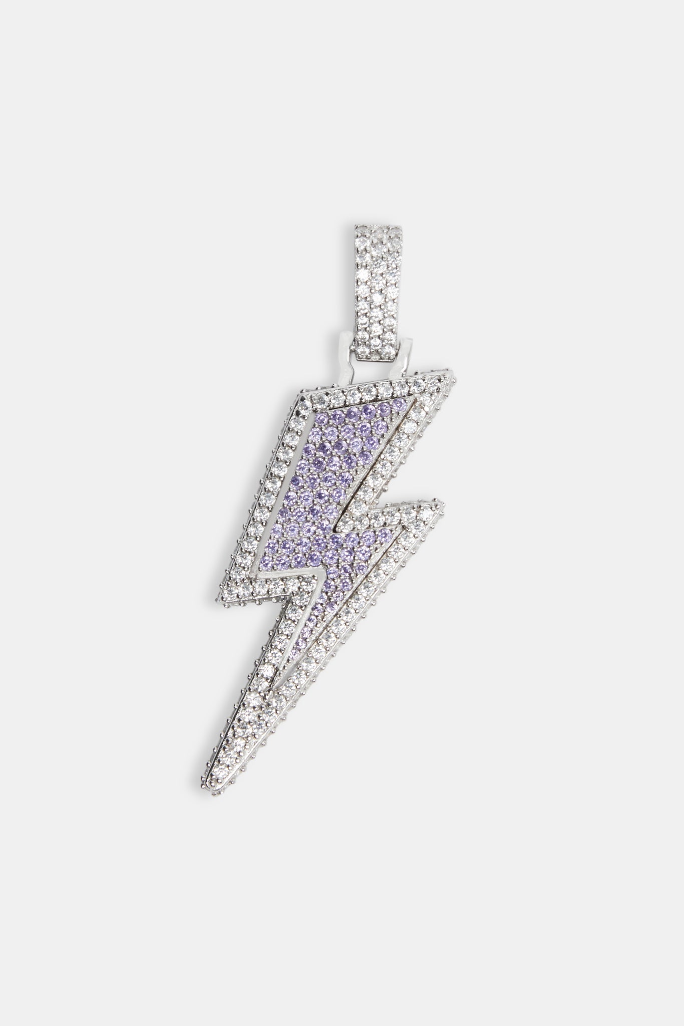925 Lightning Bolt Pendant, White Gold | Mens Bundles | Shop Pendant ...