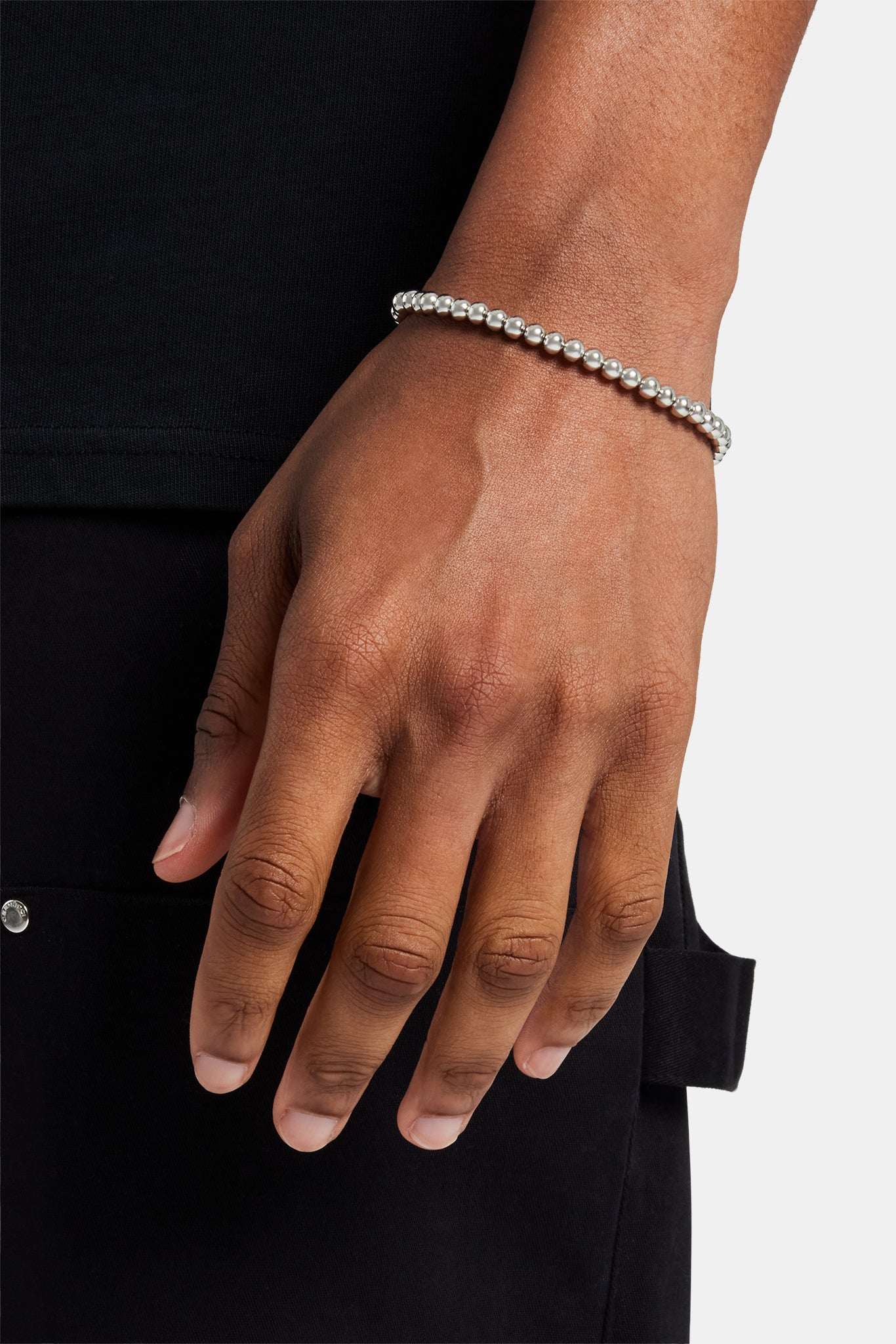 Polished Bead Bracelet - 5mm | Mens Bracelets | Shop Bead Bracelets at CERNUCCI.COM – Cernucci