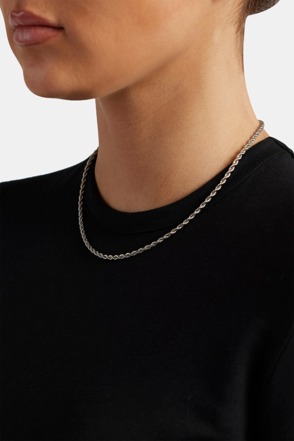 Womens Sterling Silver 3mm Rope Chain | Womens Chains | Shop Rope ...