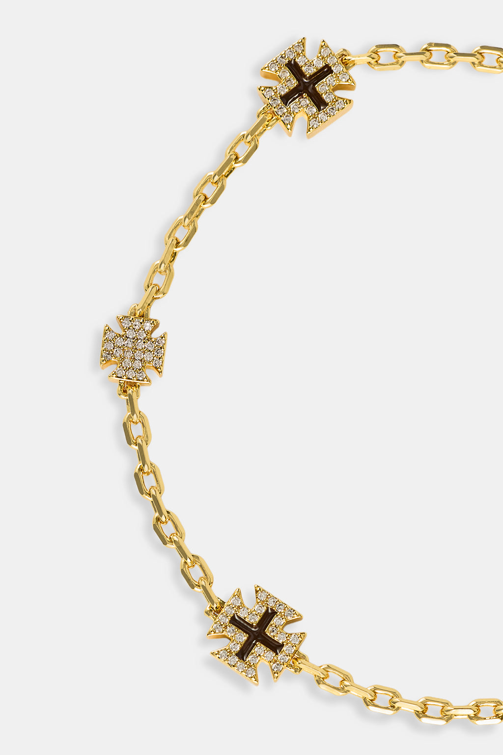 Chocolate Micro Motif Rolo Bracelet - Gold | Mens Bracelets | Shop ...