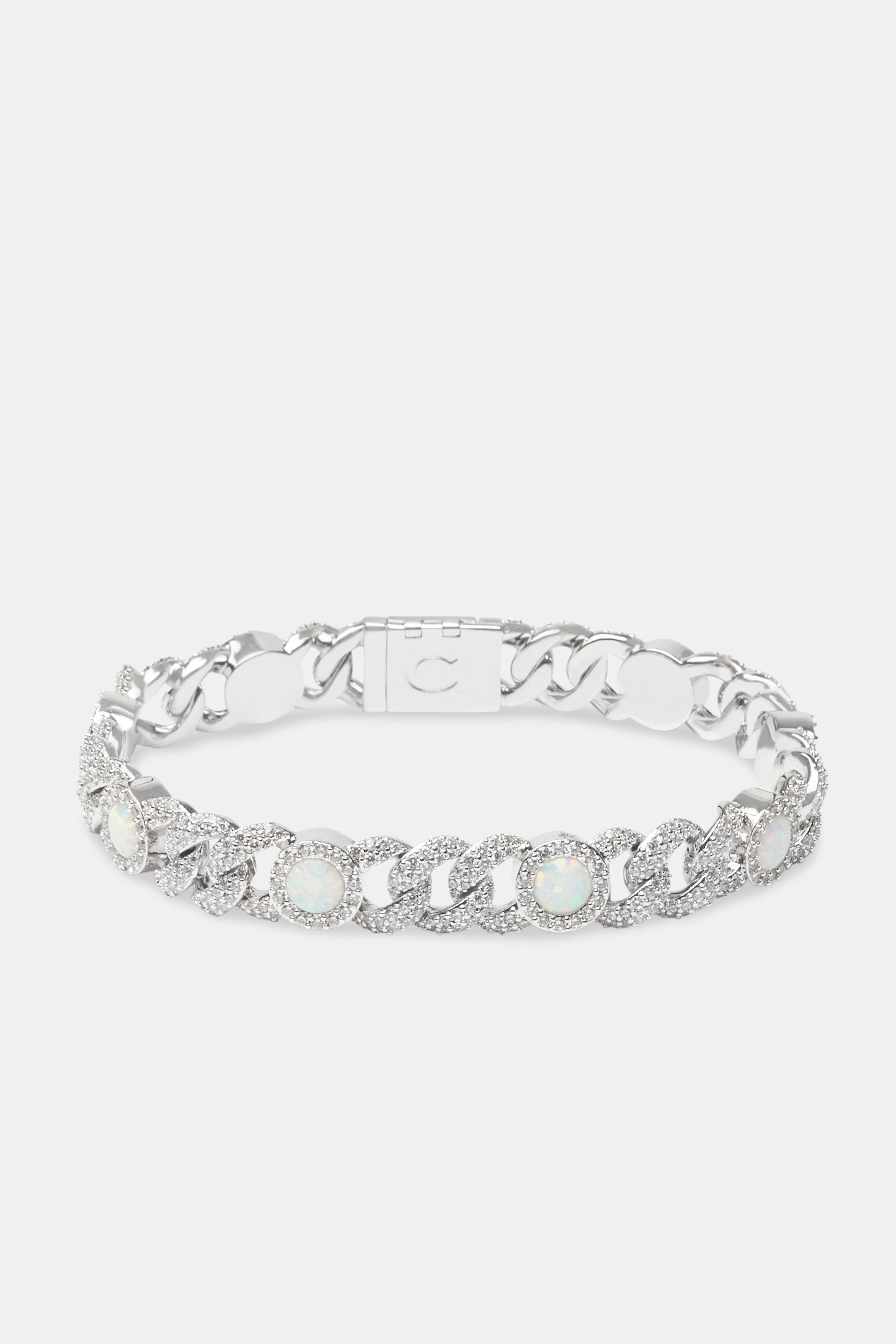 Opal Iced Cuban Bracelet | Mens Bracelets | Shop Cuban Bracelets at ...