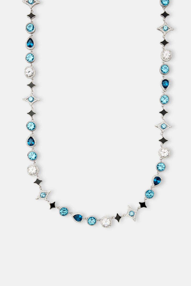 Star Motif Blue Multi Gemstone Chain - 10mm | Mens Chains | Shop Tennis ...