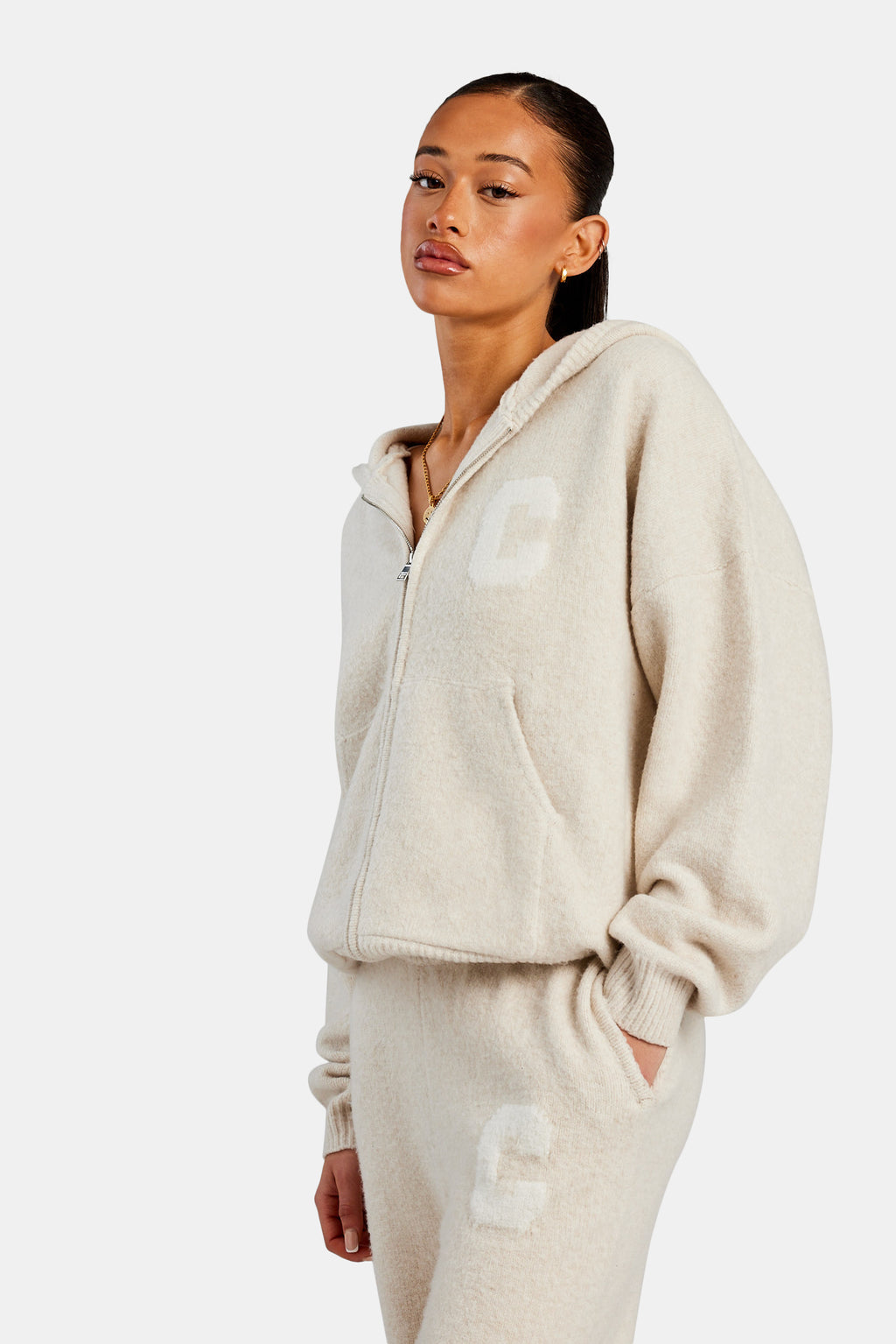Hooded Zip Through Knitted Tracksuit | Womens Sets | Shop Tracksuits at ...