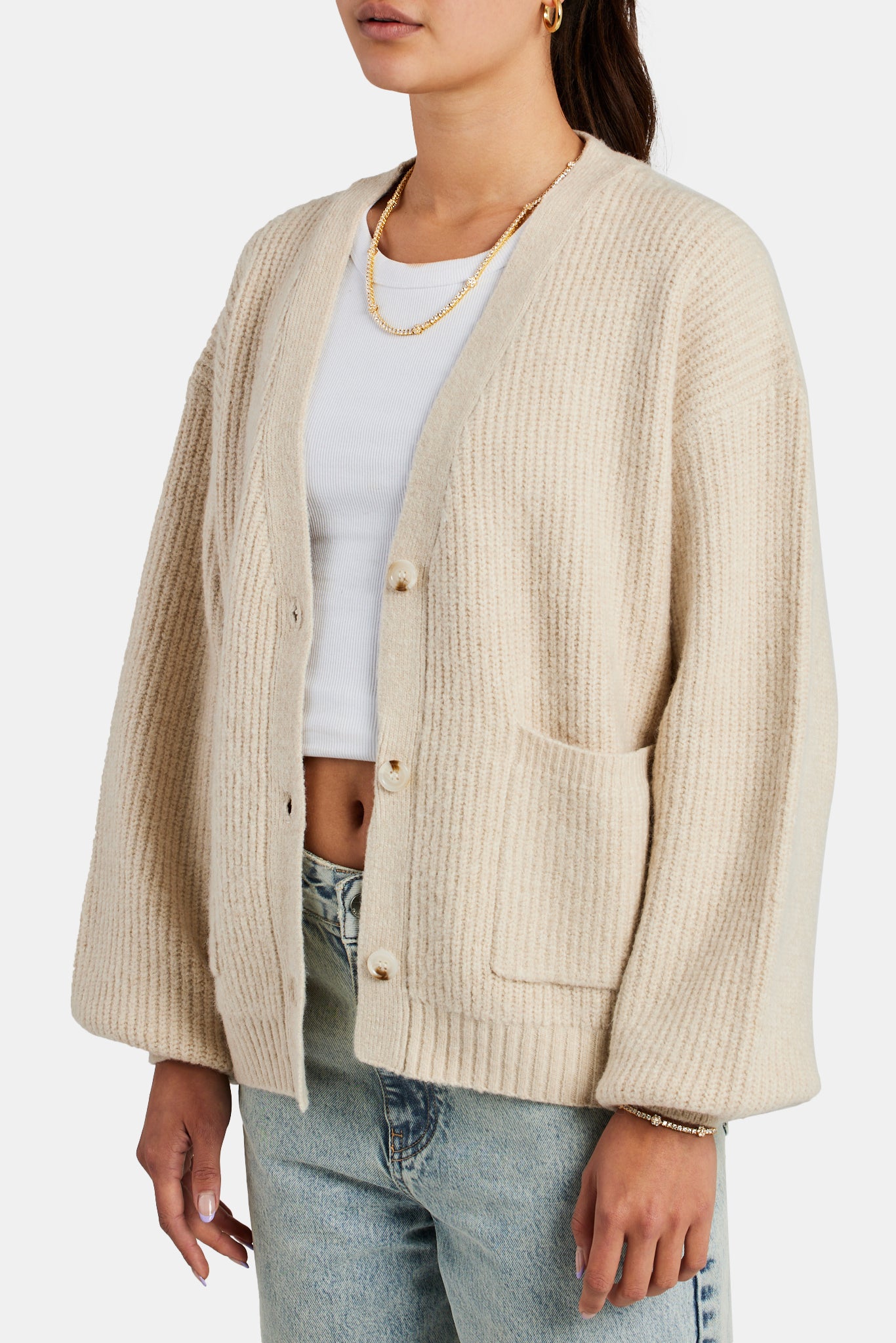 Cernucci Oversized Knitted Cardigan | Womens Knitwear | Shop Knitwear ...