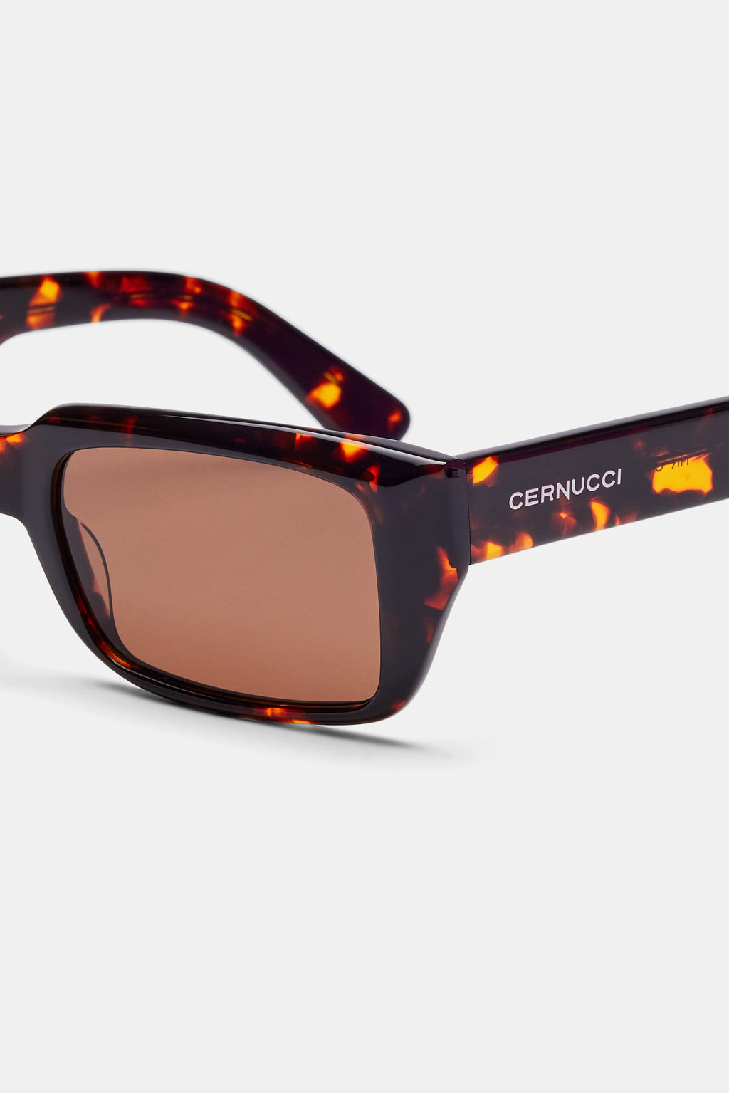 Tortoise Shell Rectangle Acetate Sunglasses - Brown | Mens Accessories ...