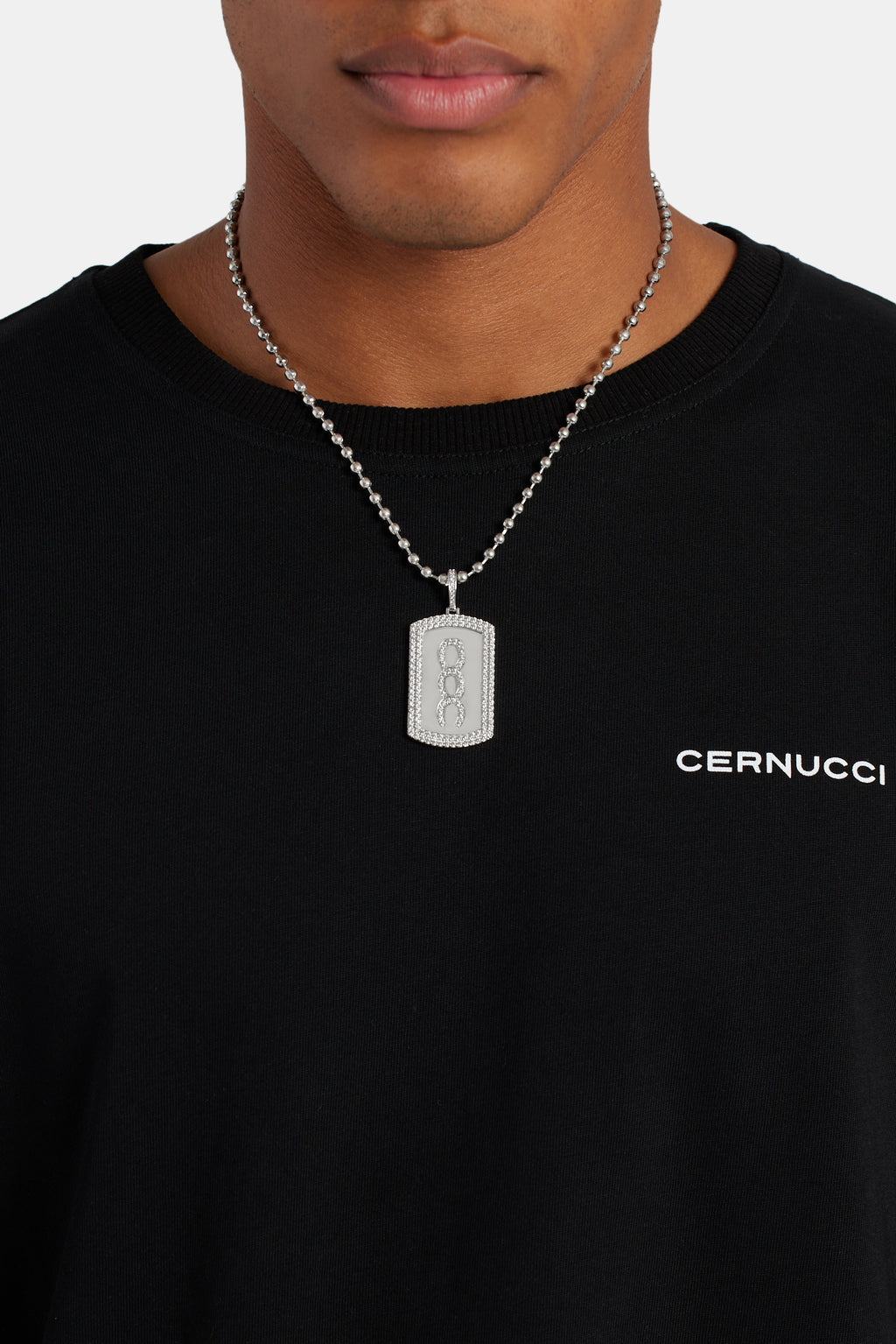 Iced CCC Dog Tag | Mens Pendants | Shop Dog Tag Pendants at CERNUCCI ...