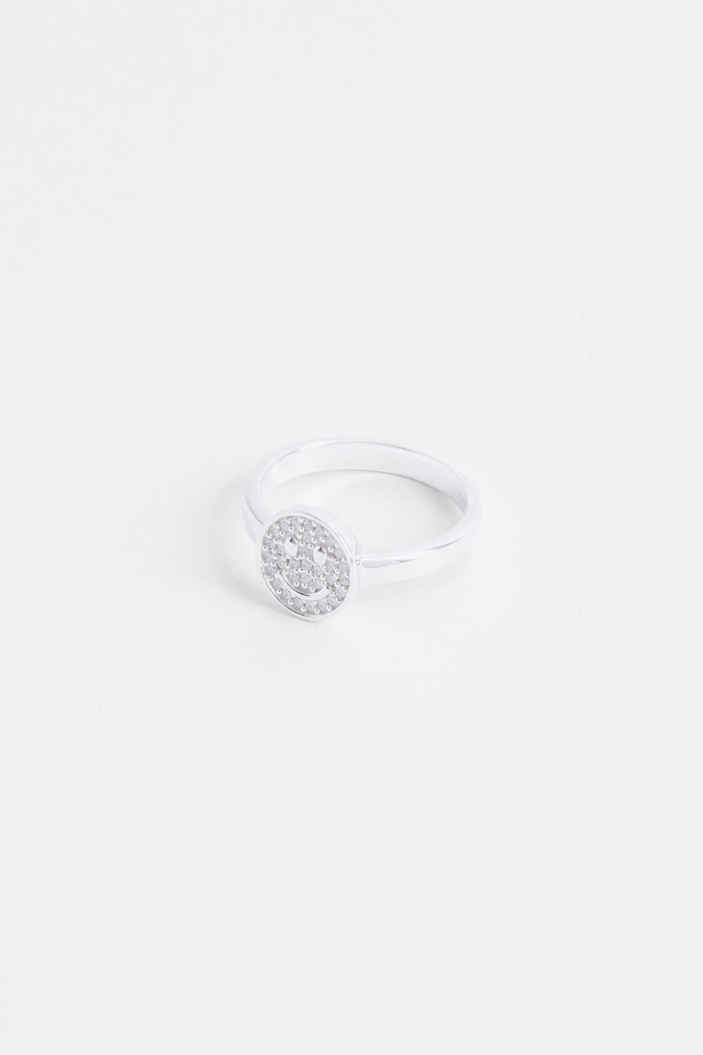 Iced Happy Face Ring – Cernucci