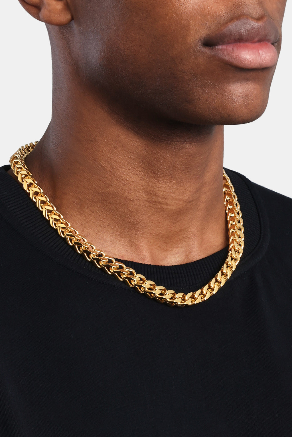 8mm Gold Plated Franco Chain | Mens Chains | Shop Franco Chains at ...