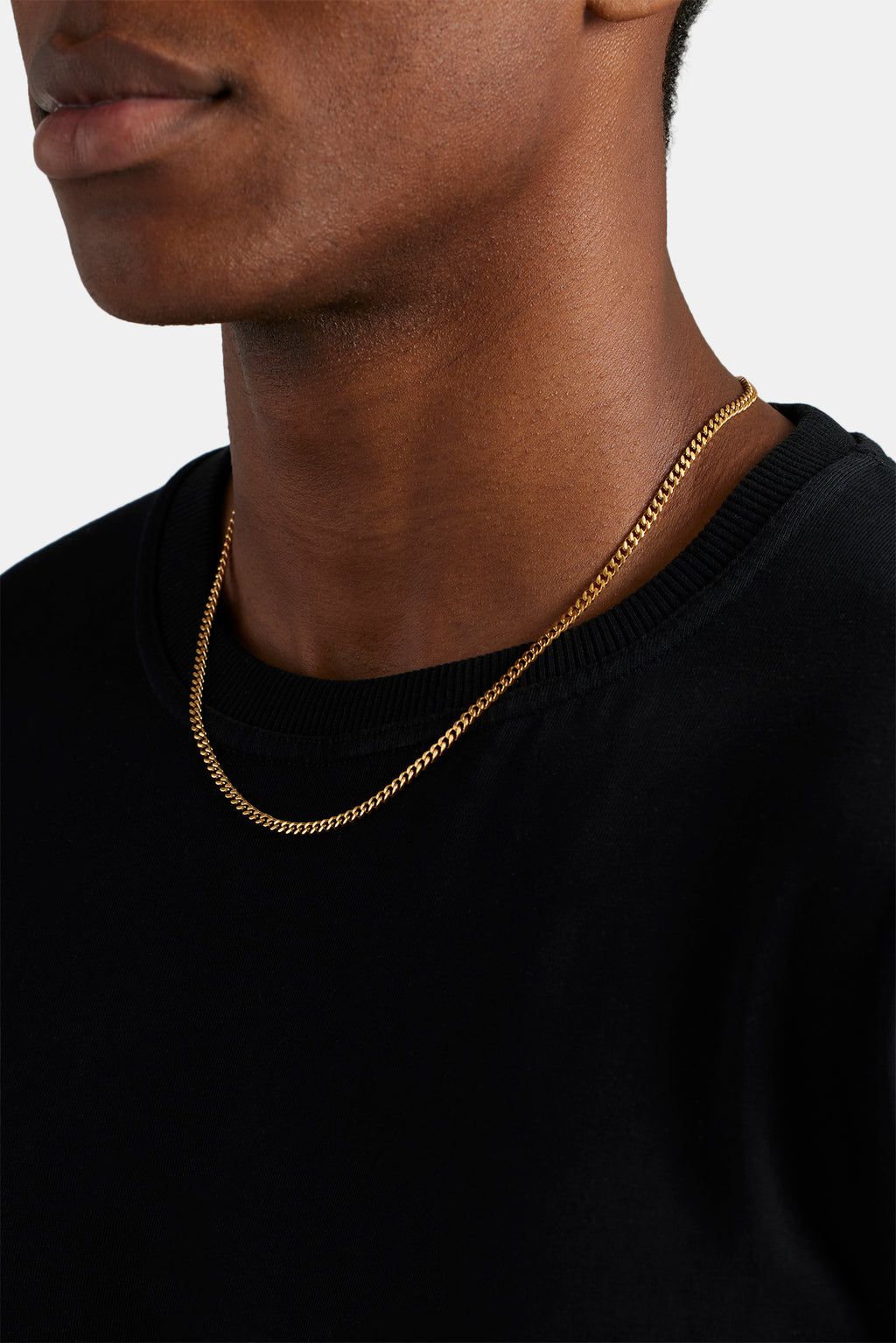 2.5mm Micro Cuban Chain - Gold – Cernucci