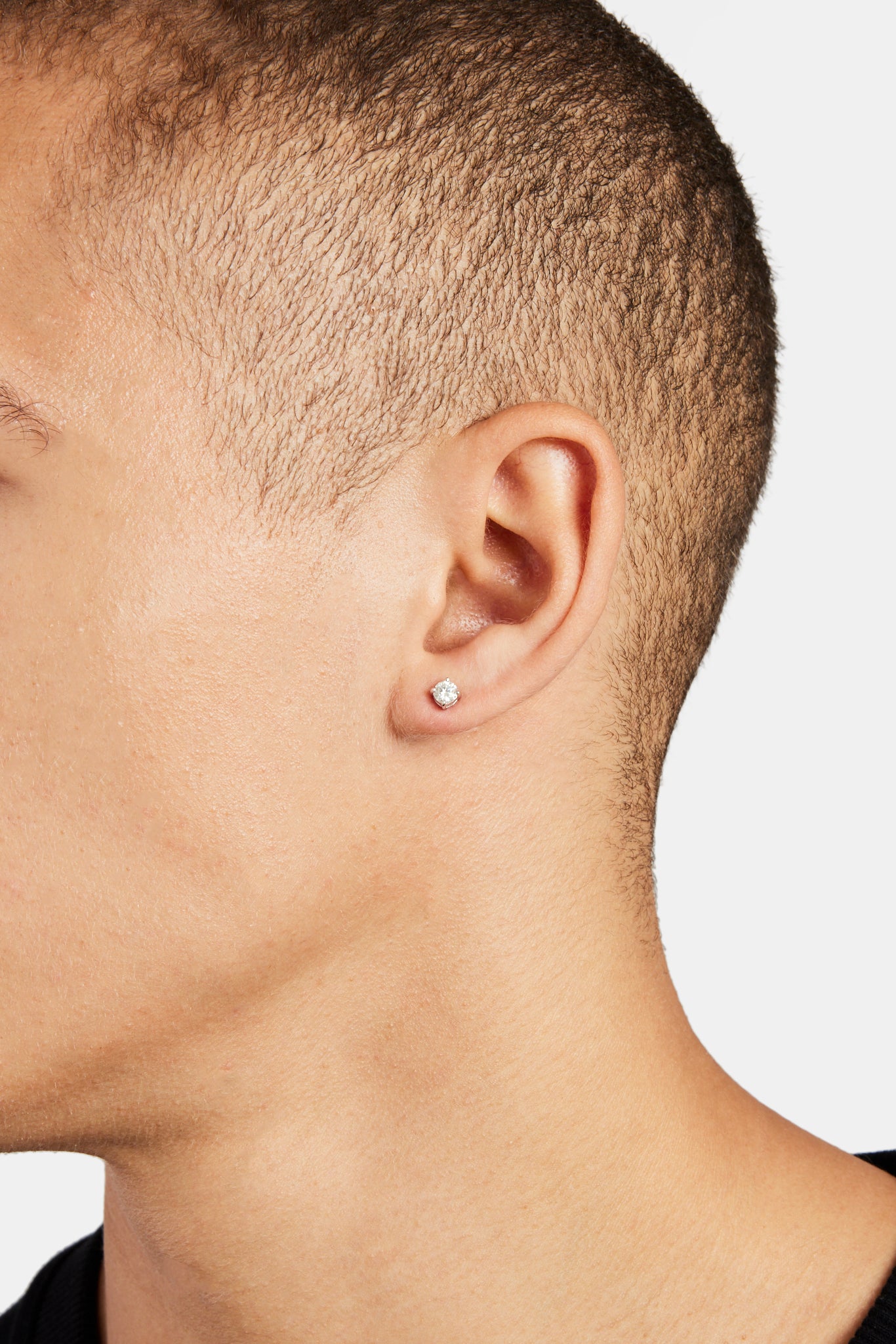 Moissanite 4mm 925 Stud Earrings | Mens Earrings | Shop Stud Earrings ...