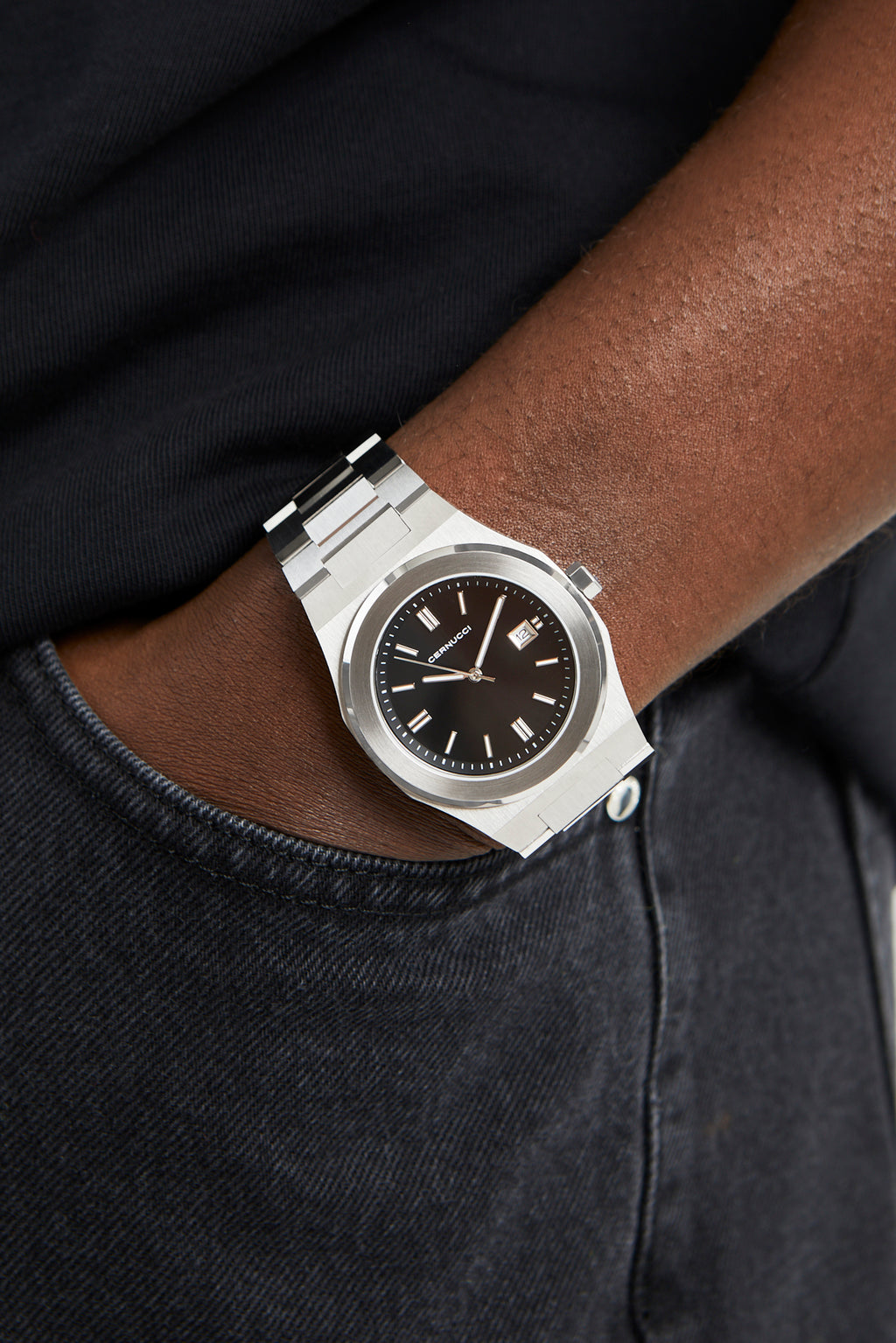 Cernucci Polished Watch - Black | Mens Watches | Shop Iced Watches at ...