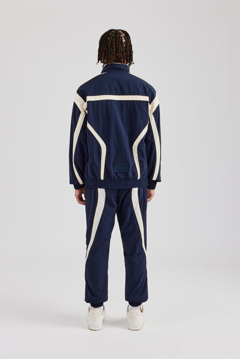CCC Nylon Zip Through Tracksuit - Navy Blue | Mens Sets | Shop ...