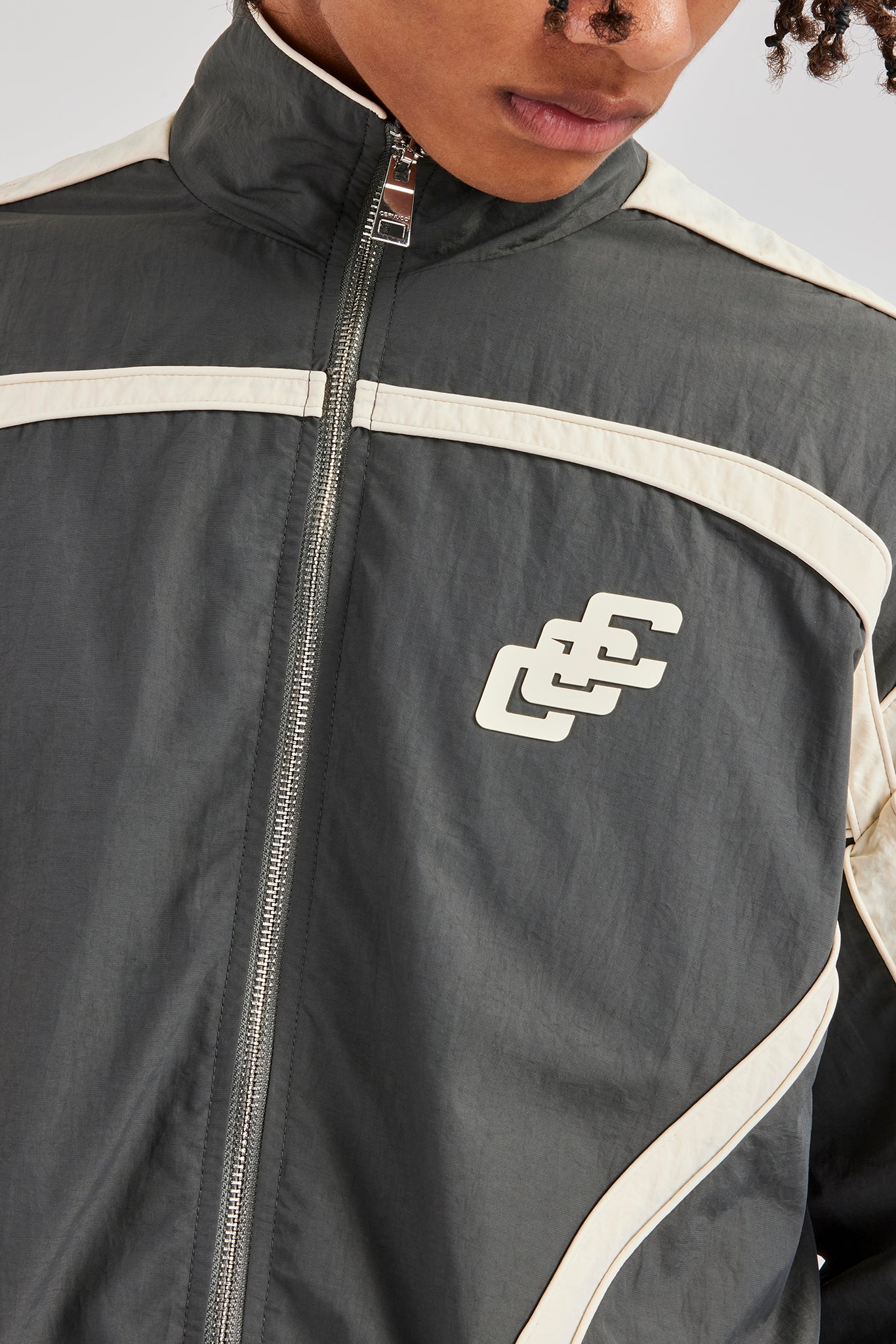CCC Nylon Zip Through Jacket - Charcoal | Mens Outerwear | Shop Jackets ...