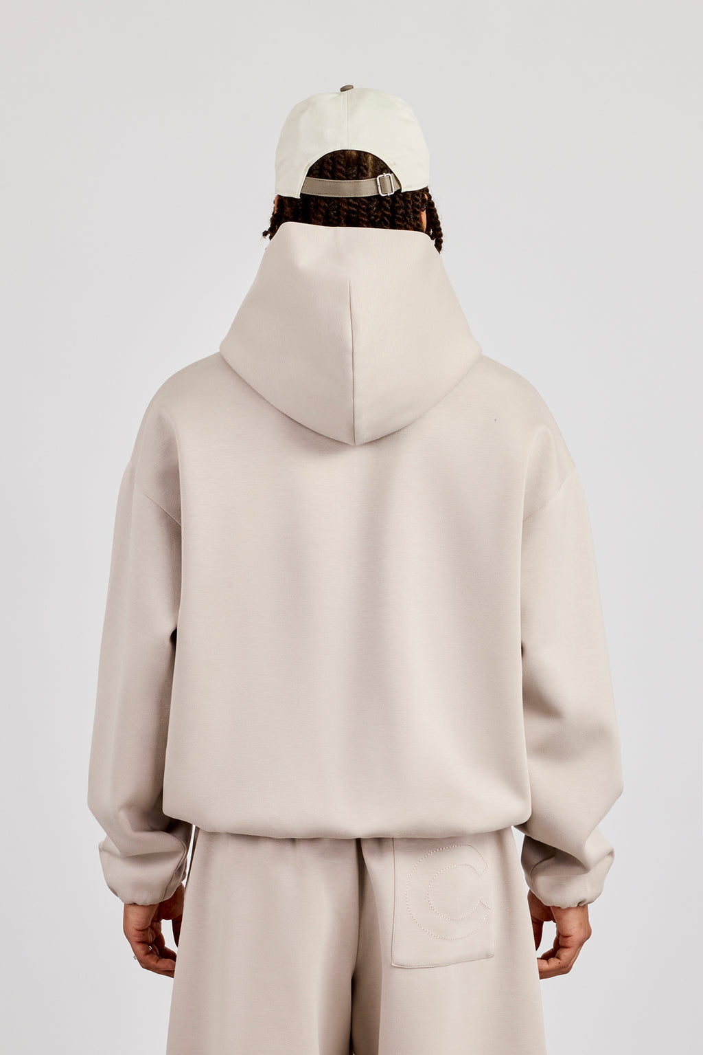 Scuba Half Zip Hoodie - Light Grey | Mens Hoodies & Sweats | Shop Zip ...