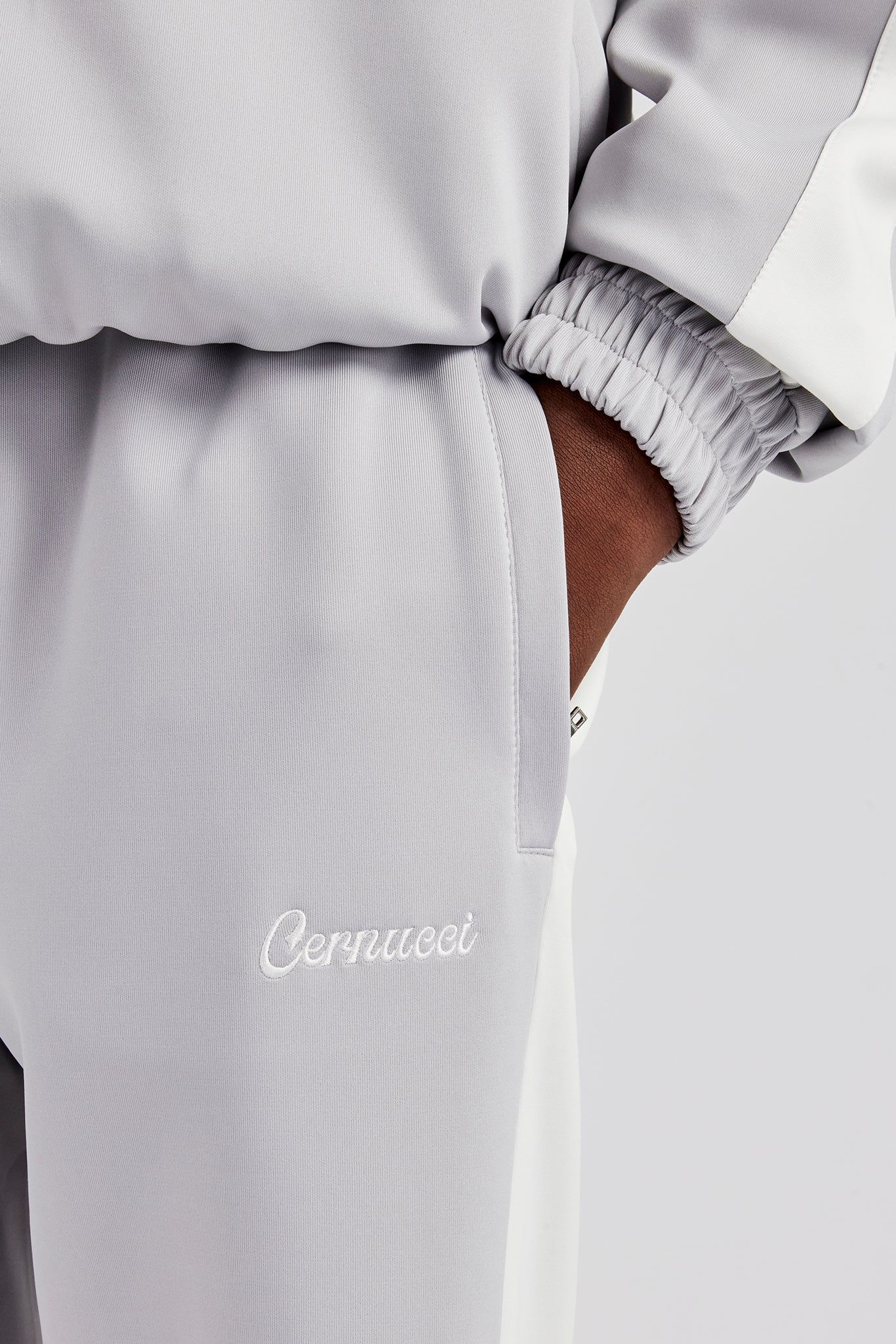 Contrast Panel Tracksuit - Grey | Mens Sets | Shop Tracksuits at ...