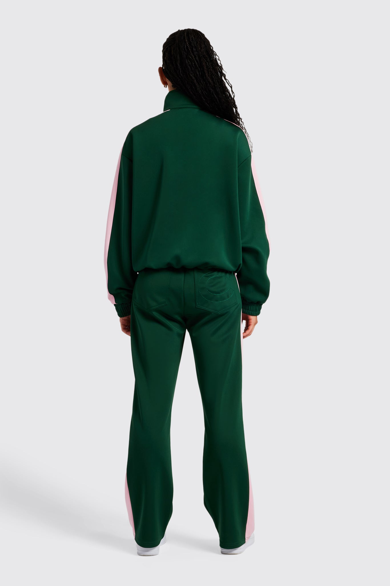 Womens Contrast Panel Tracksuit - Green | Womens Sets | Shop Tracksuits ...