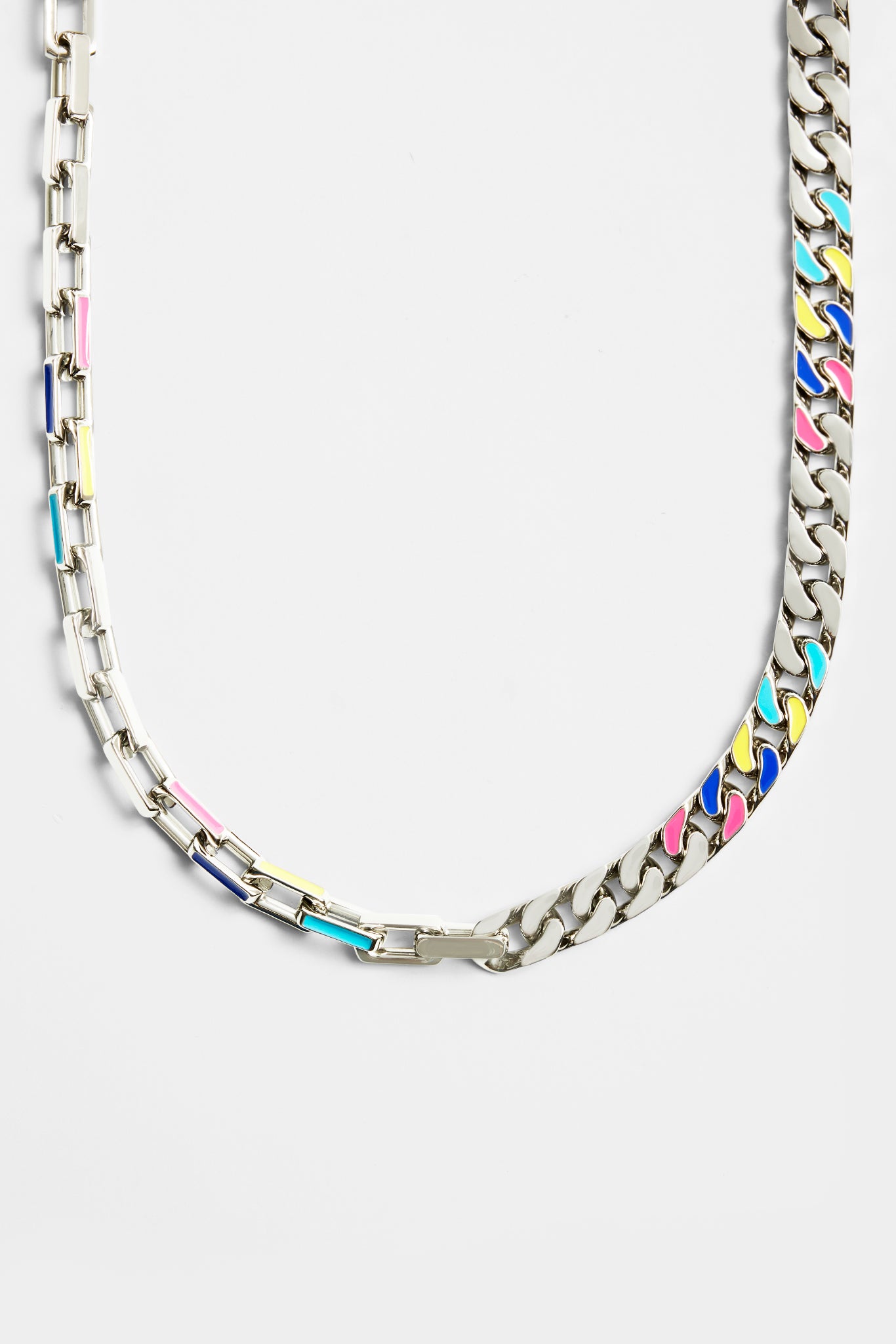Colour Enamel Cuban and Link Mix Chain – Cernucci