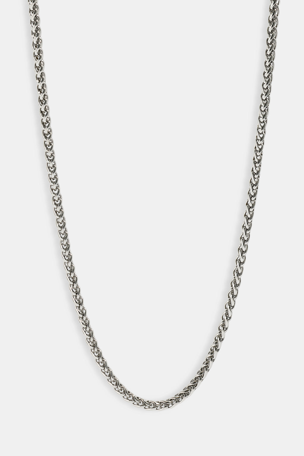 Polished Wheat Link Chain - 5mm - White | Mens Chains | Shop Essential ...