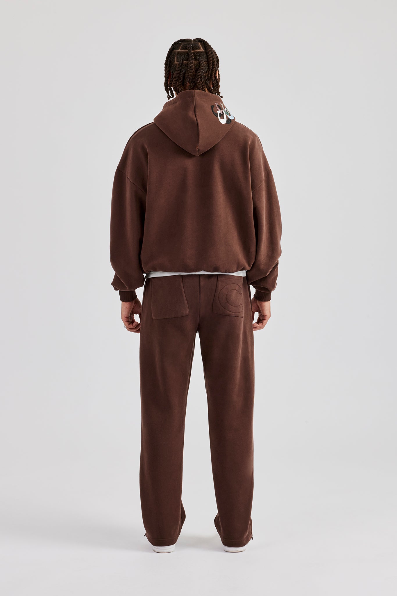 Washed Layered Applique Tracksuit - Chocolate | Mens Sets | Shop ...