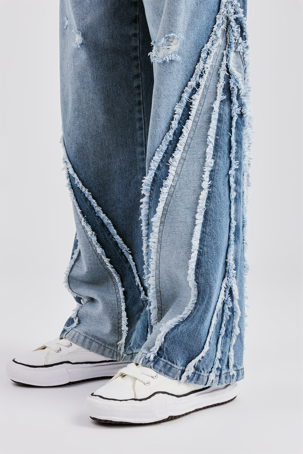 Baggy Spliced Raw Edge Jean | Mens Denim | Shop Denim Jeans at CERNUCCI ...