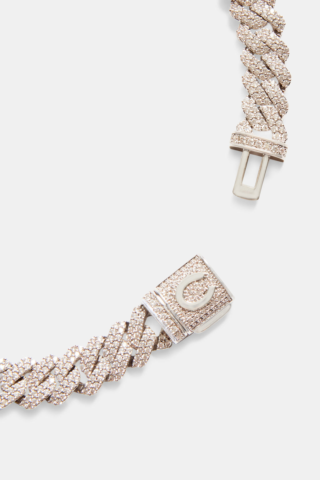 Womens 10mm Diamond Prong Cuban Chain | Womens Chains | Shop Cuban ...