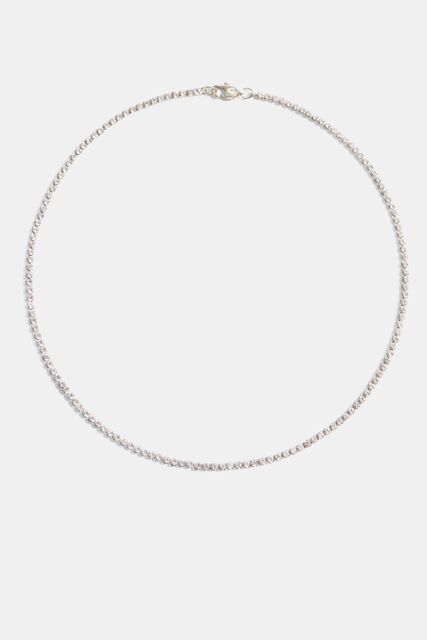 Womens 2.5mm Micro Tennis Chain - White Gold | Womens Chains | Shop ...