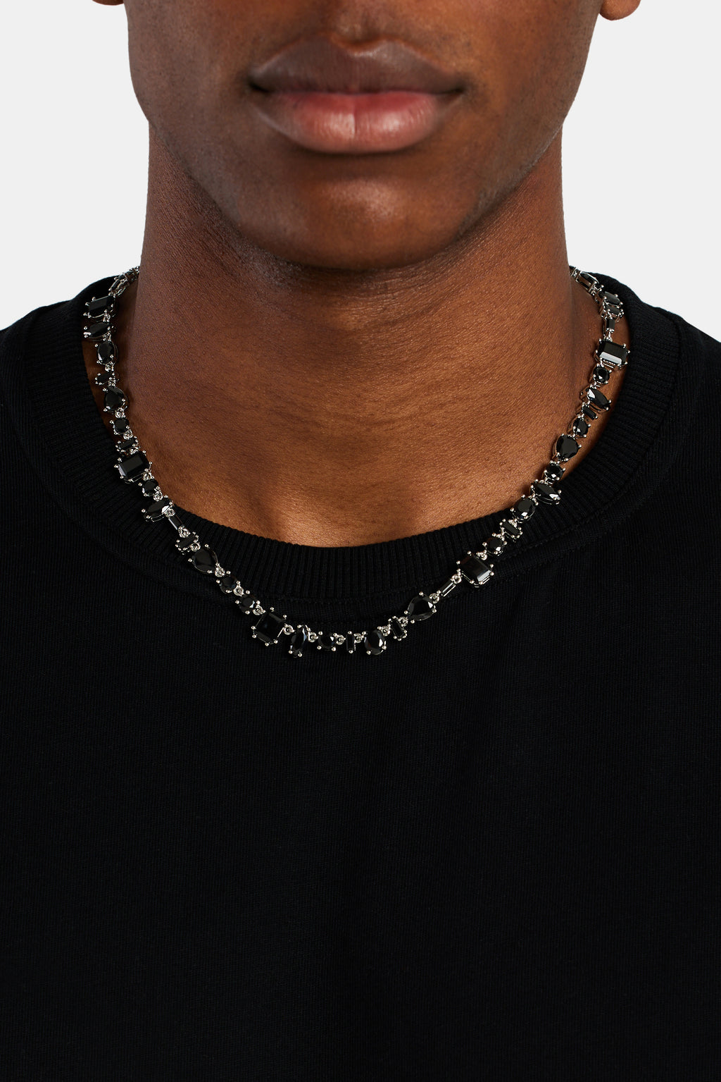 10mm Iced Black CZ Mixed Shape Tennis Chain | Mens Chains | Shop Tennis ...