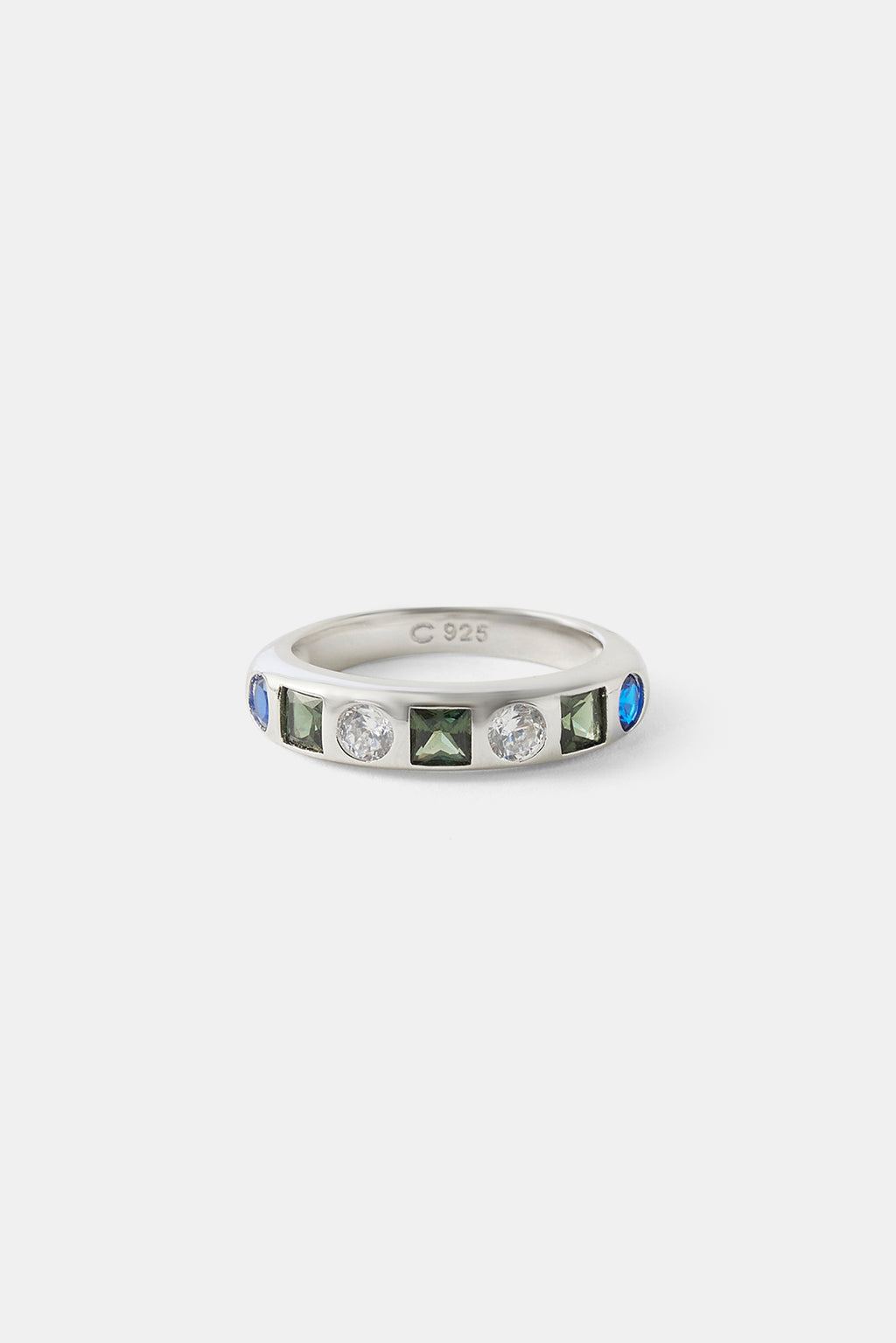 Gemstone Band Ring - 6mm | Mens Rings | Shop Band Rings at CERNUCCI.COM ...