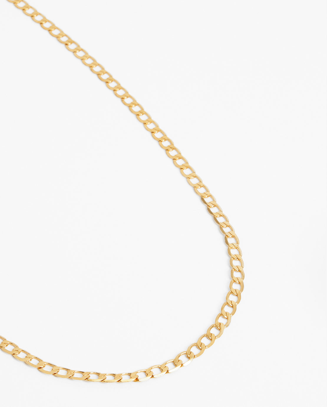 3mm Curb Chain - Gold – Cernucci